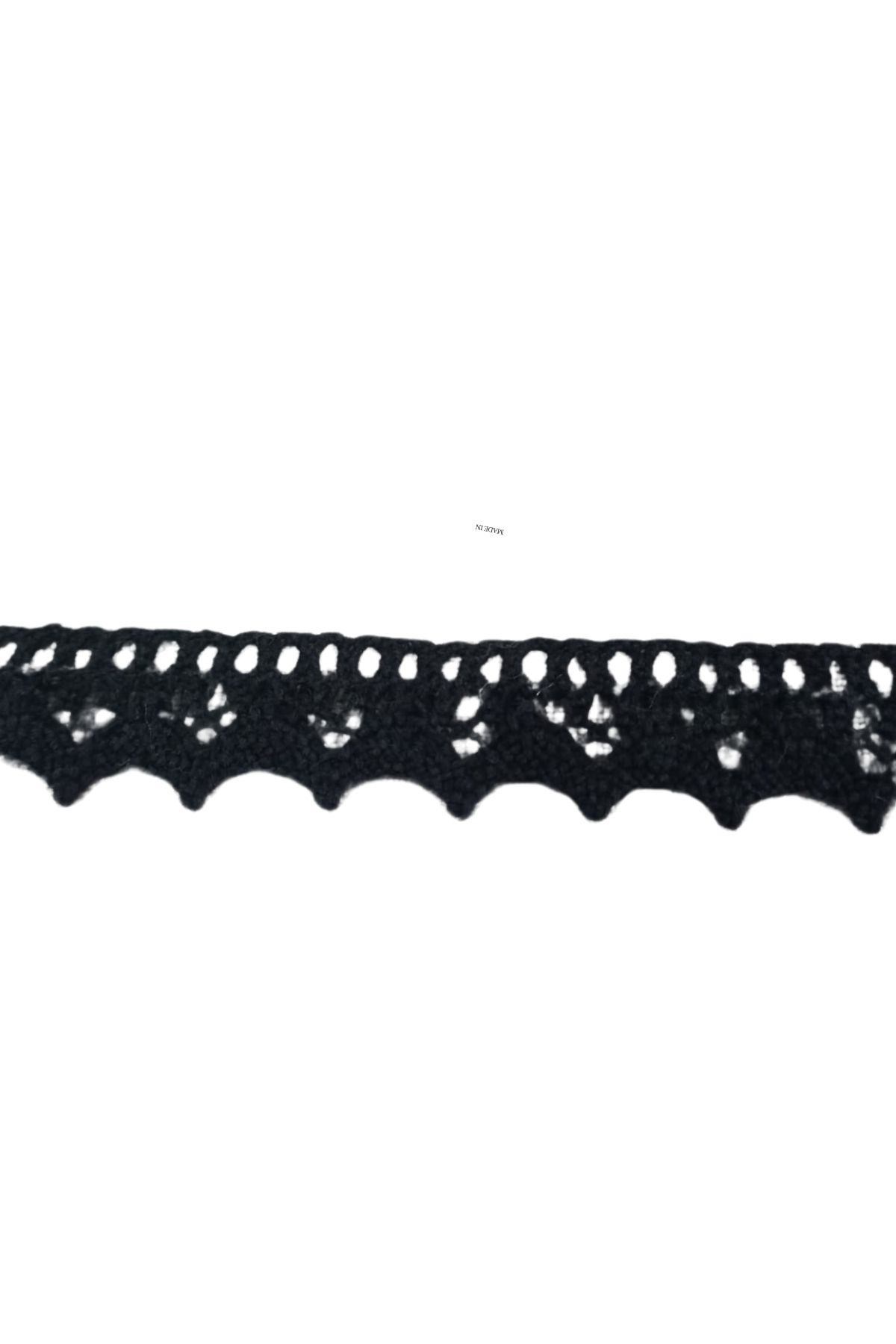 Kopanaki Dantel en 1,5 cm Siyah 10 Metre - Nonni Alışverişin Tek Adresi